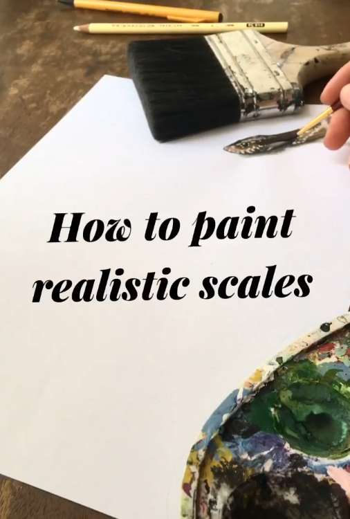 How to Paint Realistic Scales – madalendixonart
